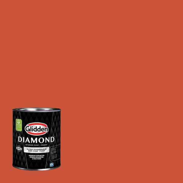 Glidden Diamond 1 qt. PPG1193-7 Cinnamon Stone Satin Interior Paint ...