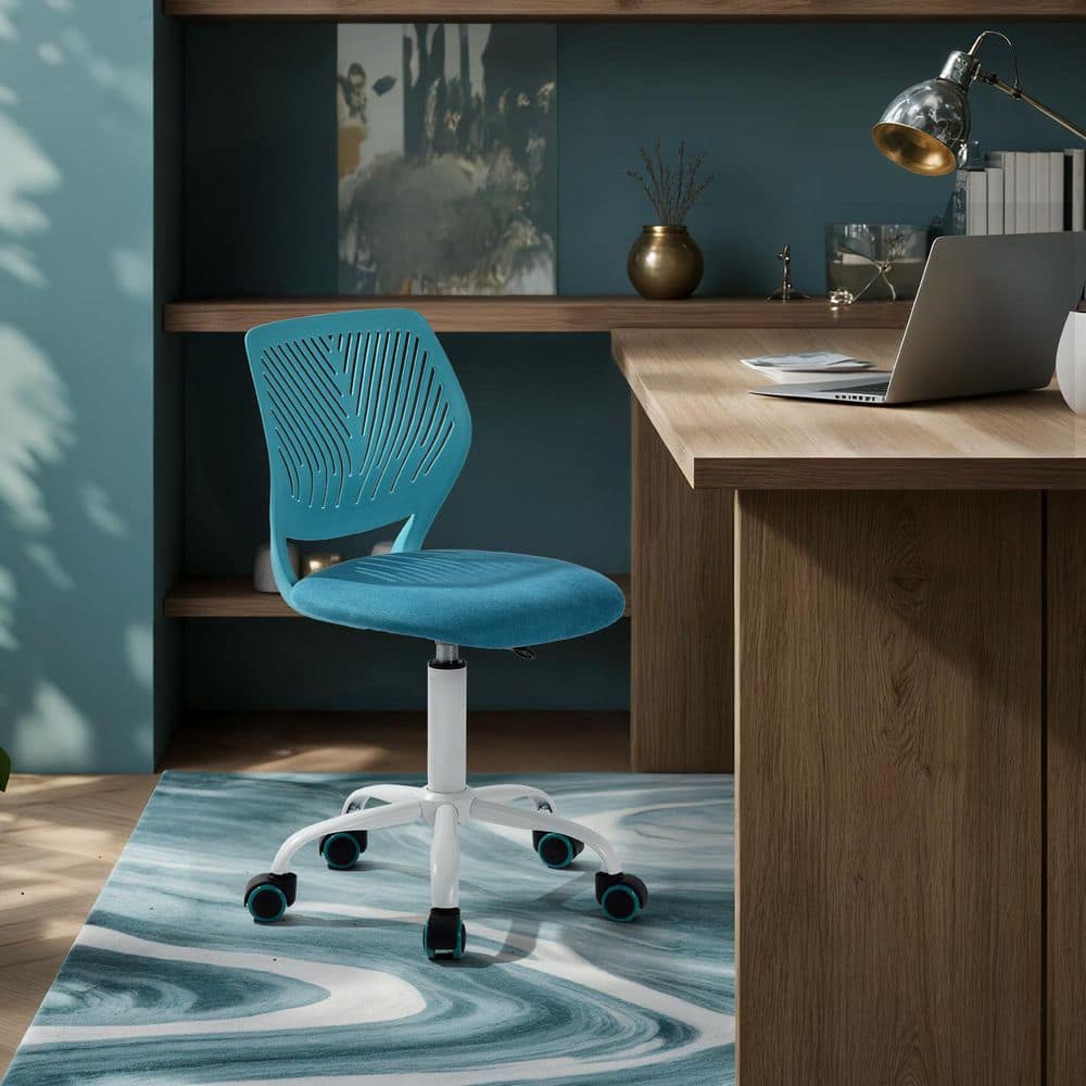 Homy Casa Carnation Fabric Adjustable Height Ergonomic Office Chair in ...