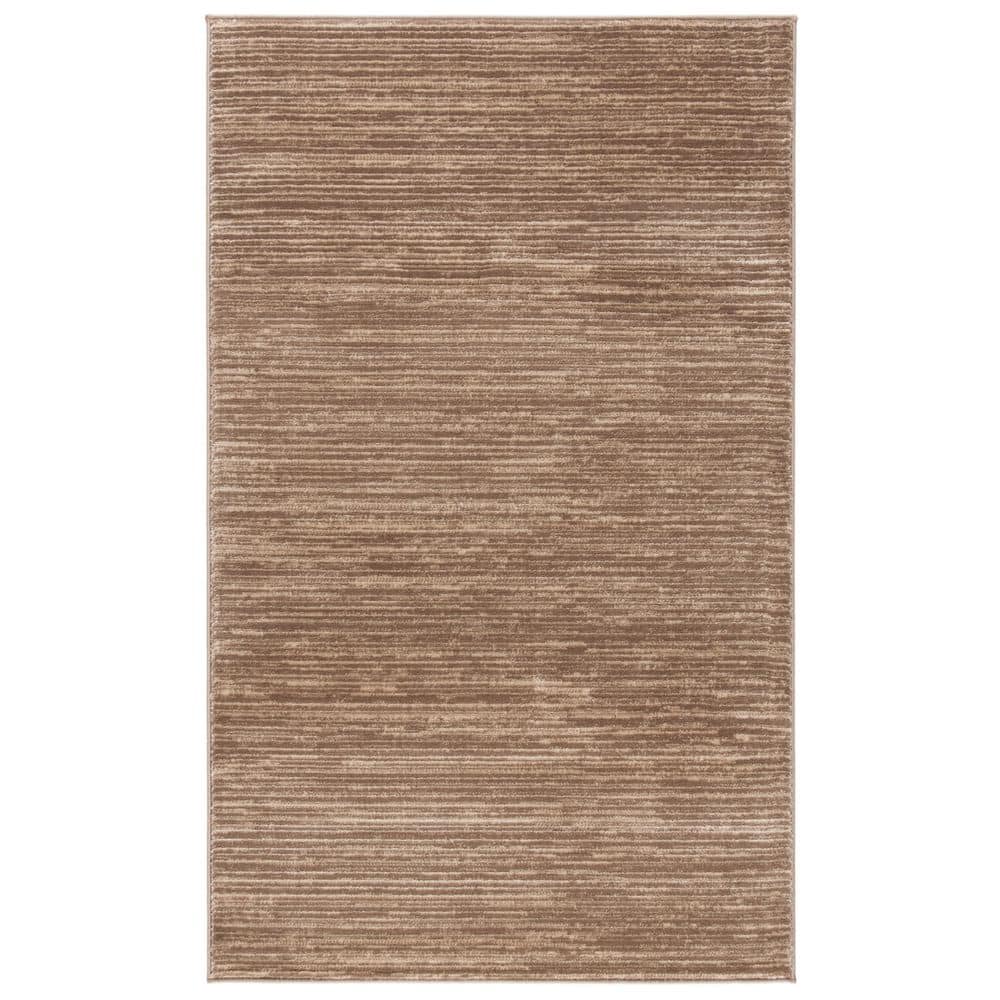 SAFAVIEH Vision Light Brown 3 ft. x 5 ft. Solid Marle Area Rug VSN606C ...