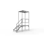EZ-ACCESS FORTRESS 23 in. to 34 in. H OSHA Compliant Aluminum 3-Riser ...