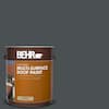 BEHR 1 gal. #PPU26-01 Satin Black Flat Multi-Surface Exterior Roof ...