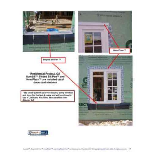 SureSill 4-9/16 in. x 40 in. PVC Sloped Sill Pan Flashing Kit for ...