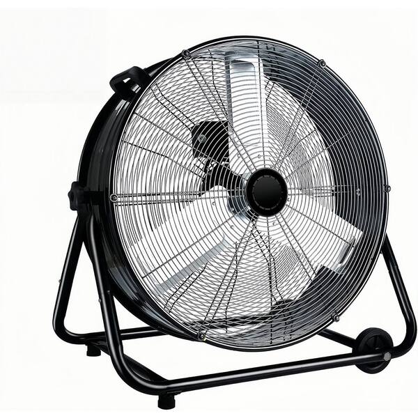 Edendirect 20 in. 3-Speed High Velocity Heavy Duty Metal Industrial ...