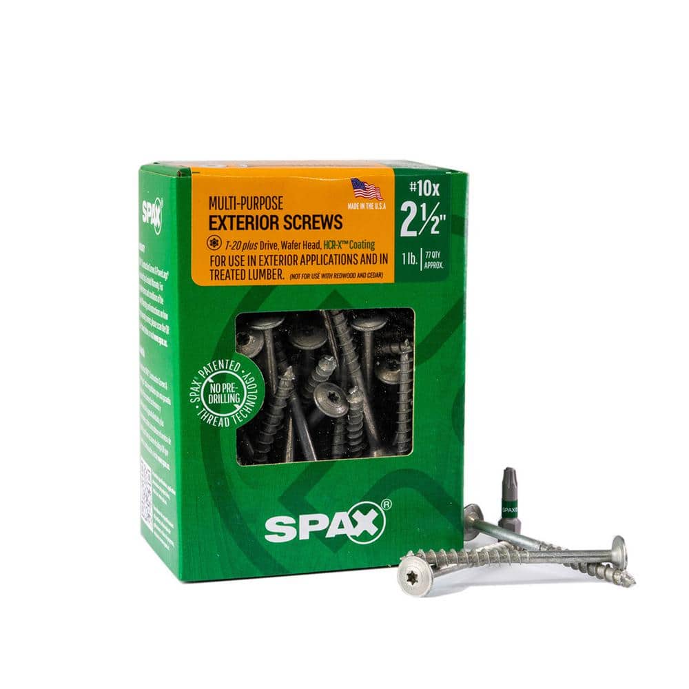 Reviews for SPAX #10 x 2-1/2 in. Exterior Wafer Head Wood Screws ...