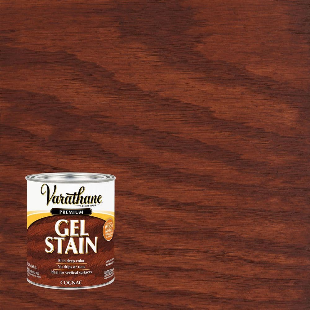 Varathane 1 qt. Cognac Semi-Transparent Gel Interior Wood Stain 386624 ...