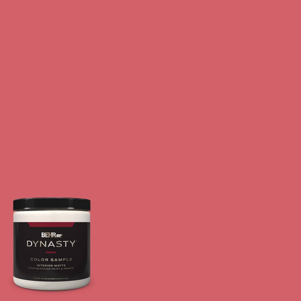 BEHR DYNASTY 8 oz. #140B-6 Italiano Rose Matte Stain-Blocking Interior ...