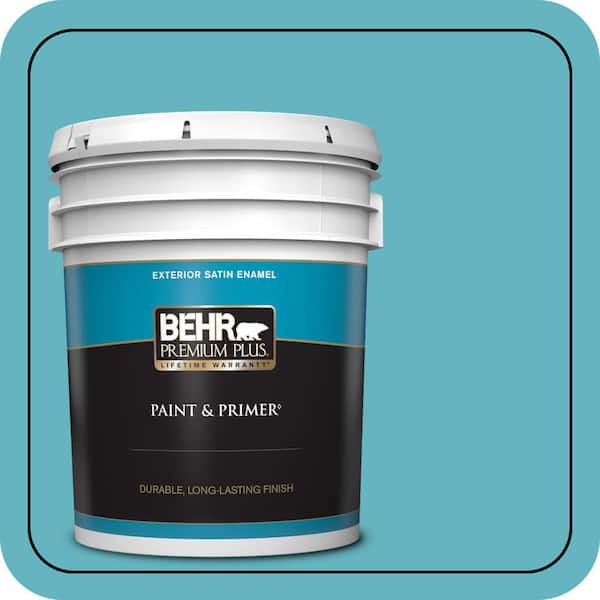 BEHR PREMIUM PLUS 5 gal. #MQ4-51 Adonis Satin Enamel Exterior Paint ...