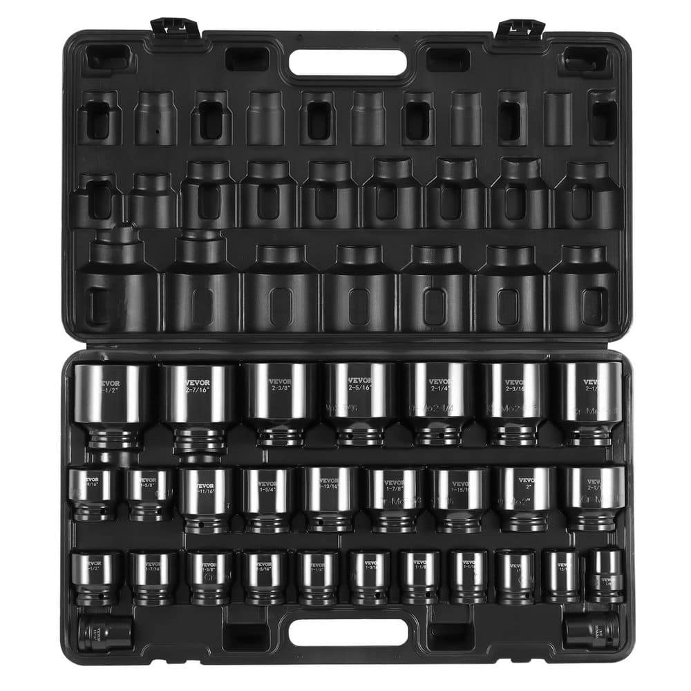 Vevor Impact Socket Set 3 4 Inches 29 Piece Impact Sockets 6 Point