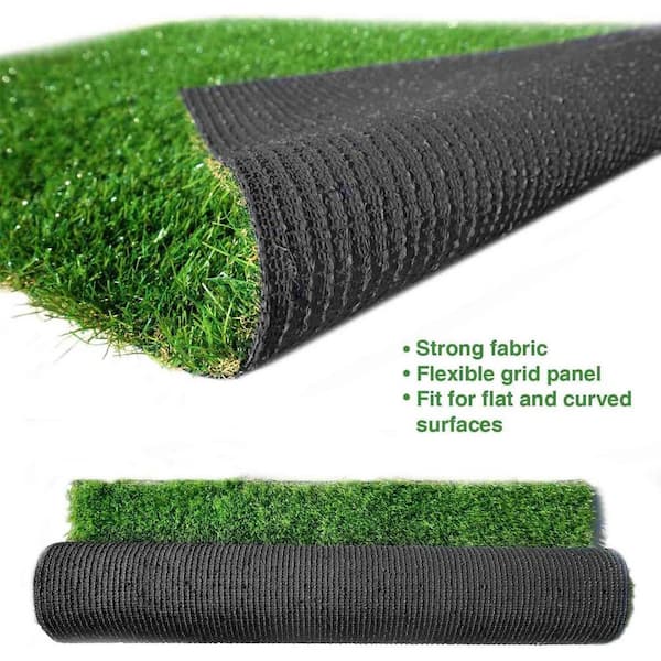 6.5 ft. W x 10 ft. L PVC Artificial Turf with Drainage Holes-0. 78in ...