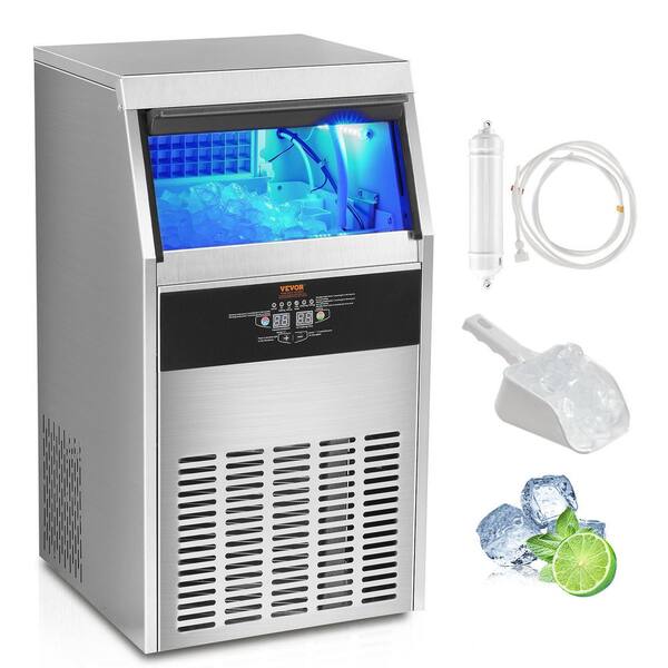 VEVOR Commercial Ice Maker 18.3 in.W 130 lbs./24H Full Size Cubes ...