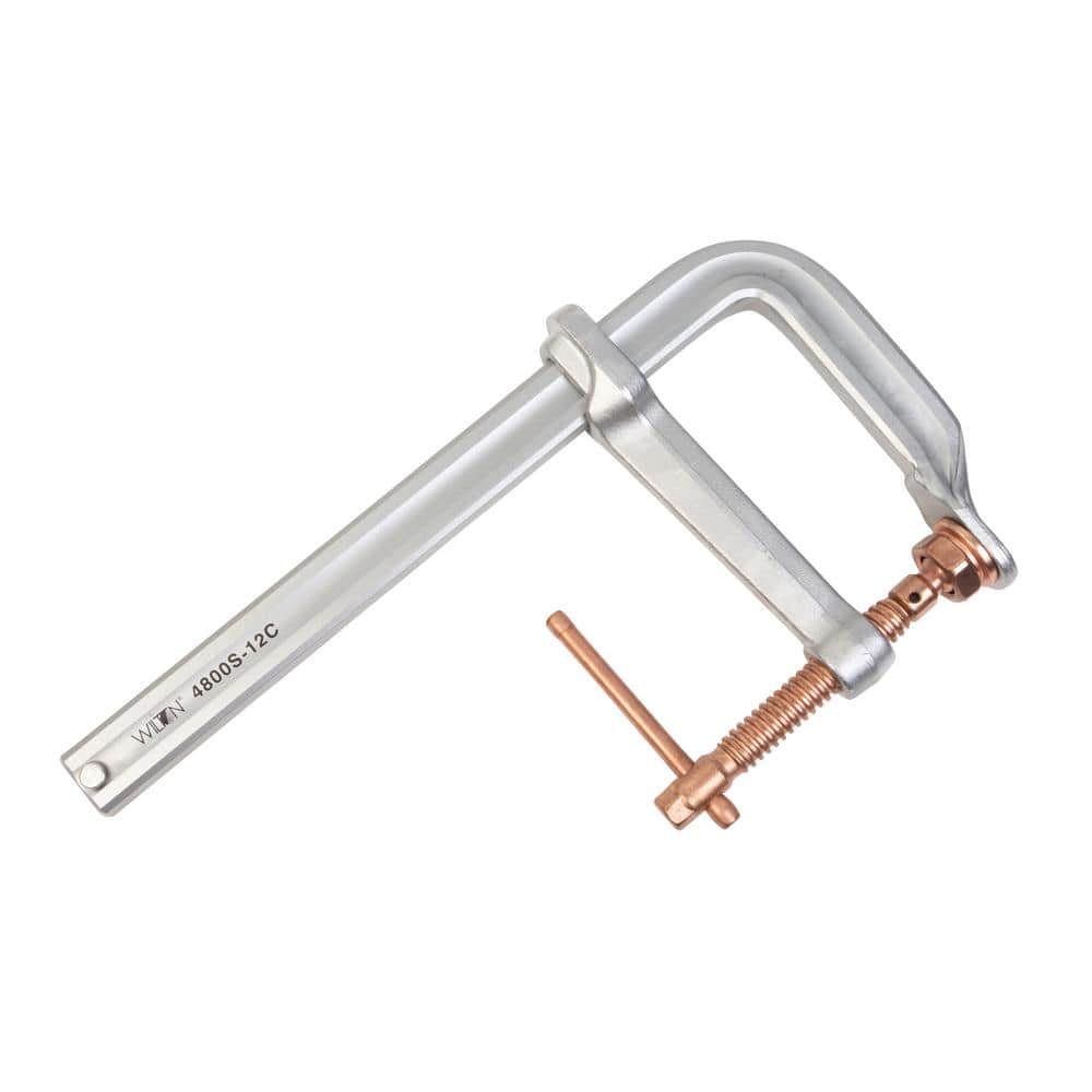 Wilton 12 in. Heavy-Duty Copper F-Clamp 4800S-12C 86500 - The Home Depot