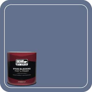 BEHR PREMIUM PLUS 8 oz. #600F-6 Atlantic Blue Semi-Gloss Interior ...