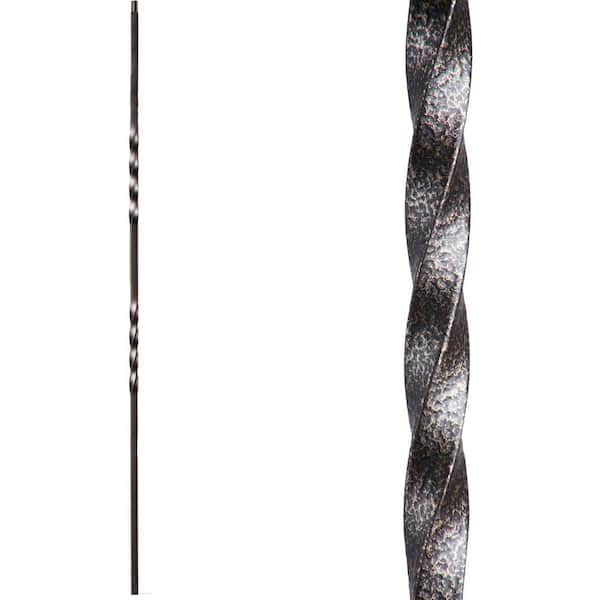 HOUSE OF FORGINGS Twist and Basket 44 in. x 0.5 in. Copper Vein Double ...