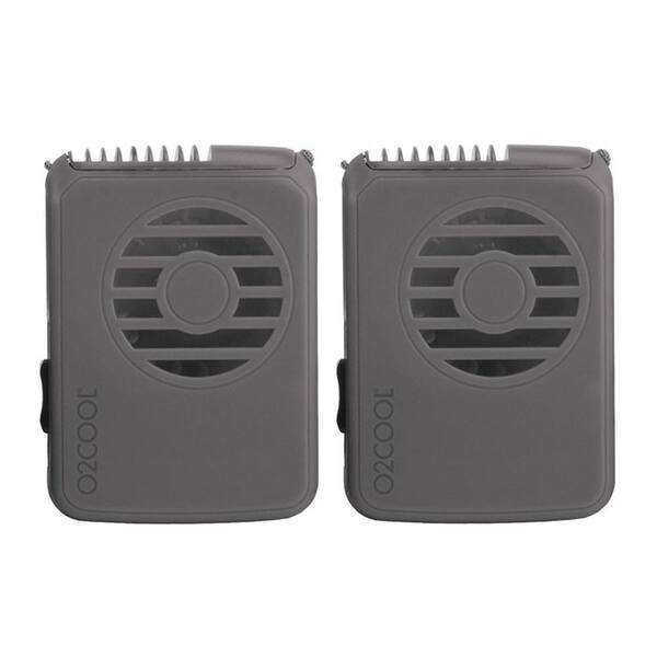 O2COOL Deluxe Necklace Fan 2.25 in. 1-Speed Battery Powered Personal ...