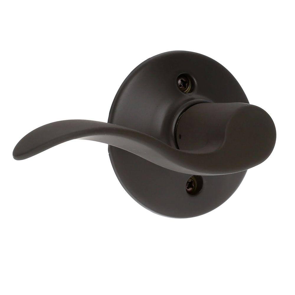 Schlage Accent Oil Rubbed Bronze Left Handed Dummy Door Handle F170 ACC ...