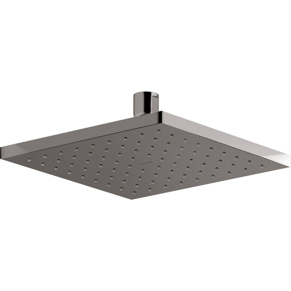 KOHLER 1-Spray Patterns 8 in. Ceiling Mount Rain Fixed Shower Head in ...