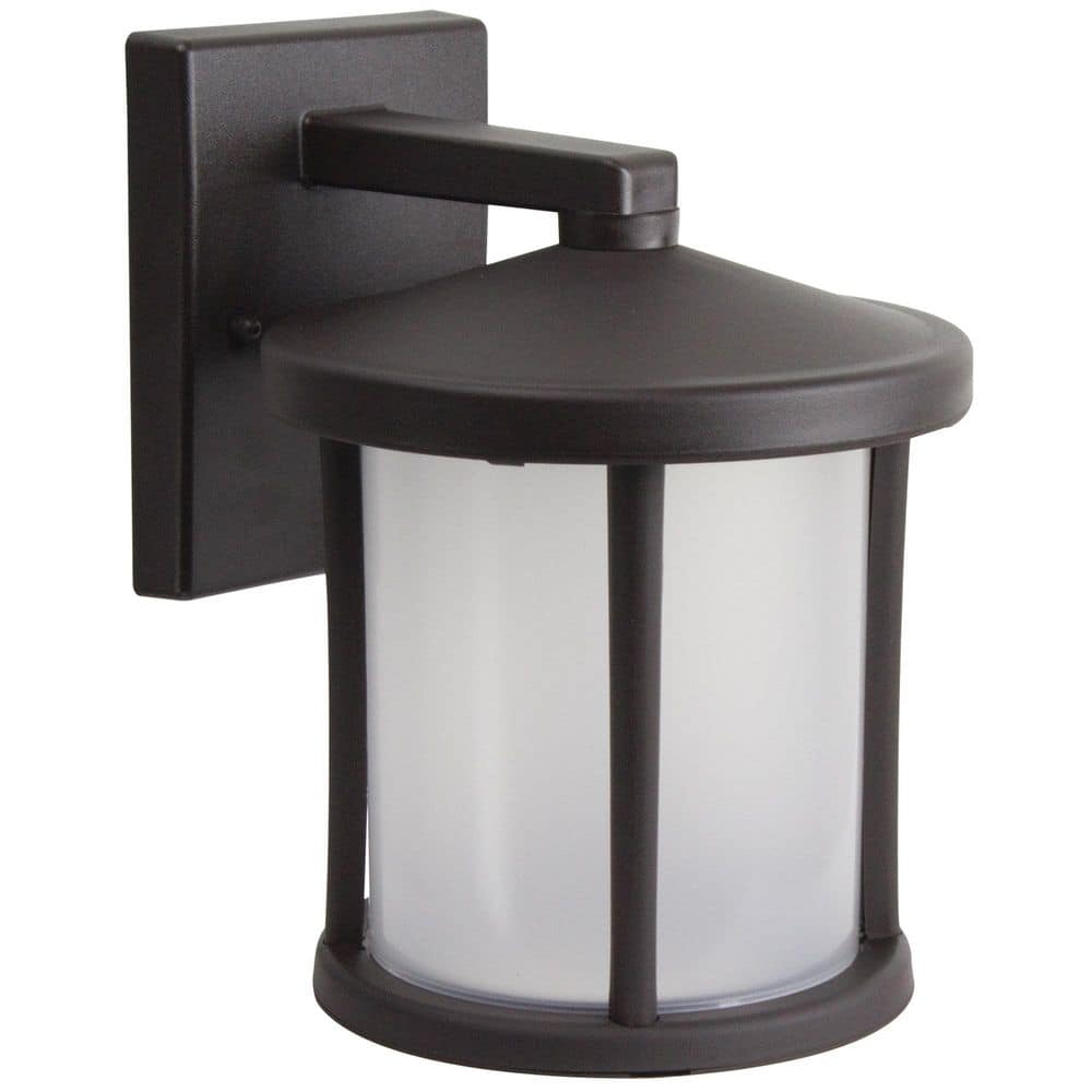 SOLUS Artisan Round Wall Mount 60-Watt Equivalent 800 Lumen Bronze ...