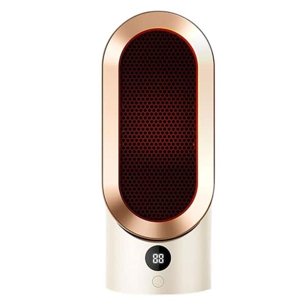 800-Watt 10 in. Electric Portable Ceramic Vertical Fan Heater with ...