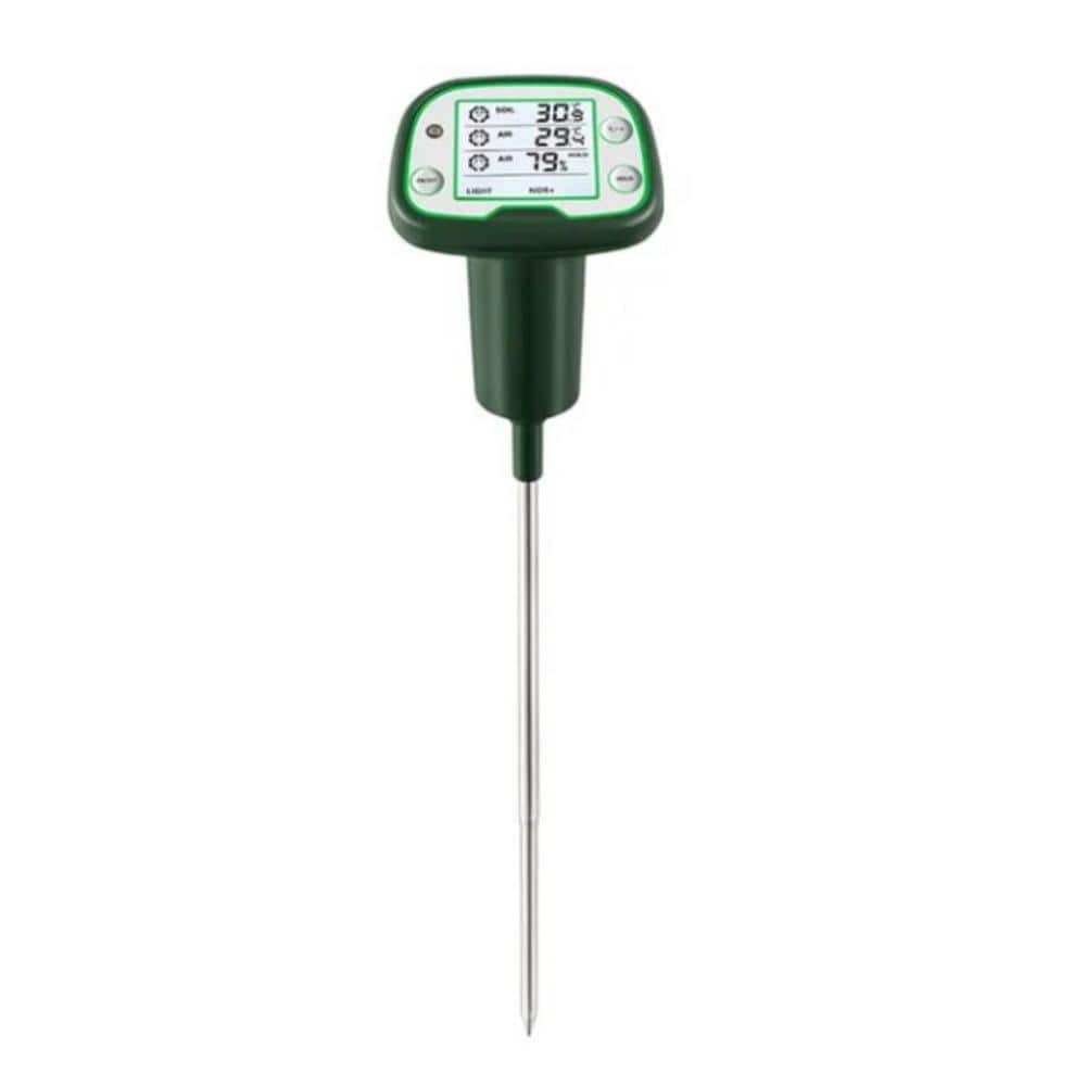 ITOPFOX Digital Soil Tester with Sunlight Air Humidity Temperature ...