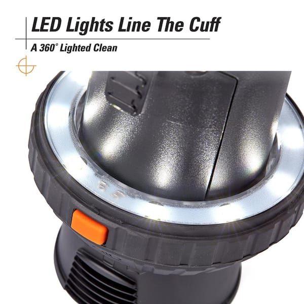 RIDGID 2-1/2 in. LED Lighted Cuff and Locking Telescoping Extension ...