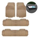 OxGord WeatherShield HD Beige Heavy Duty Rubber Trunk Cargo Liner Floor ...