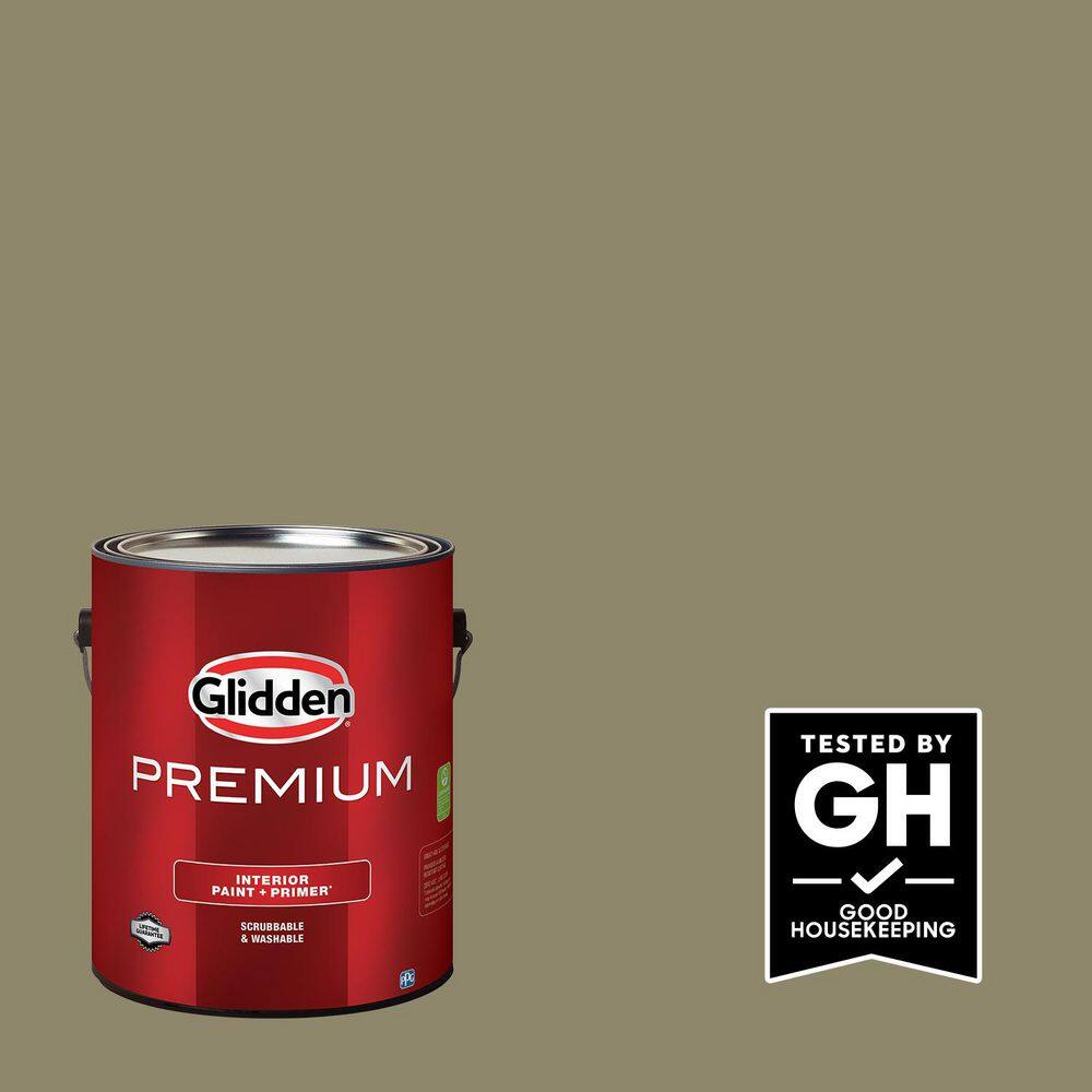 Glidden Premium 1 gal. PPG1027-5 Rattan Palm Eggshell Interior Paint ...