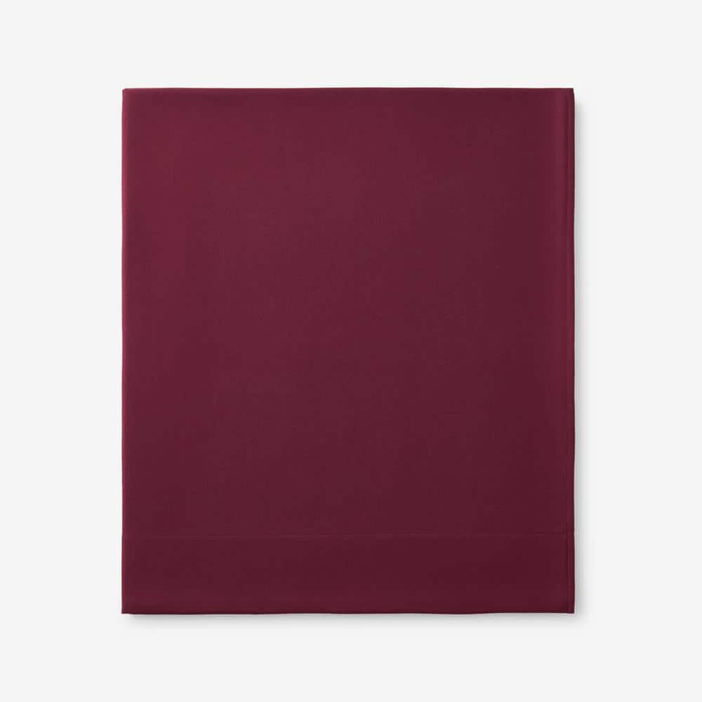 The Company Store Legends Hotel Merlot Velvet Flannel Full Flat Sheet ...