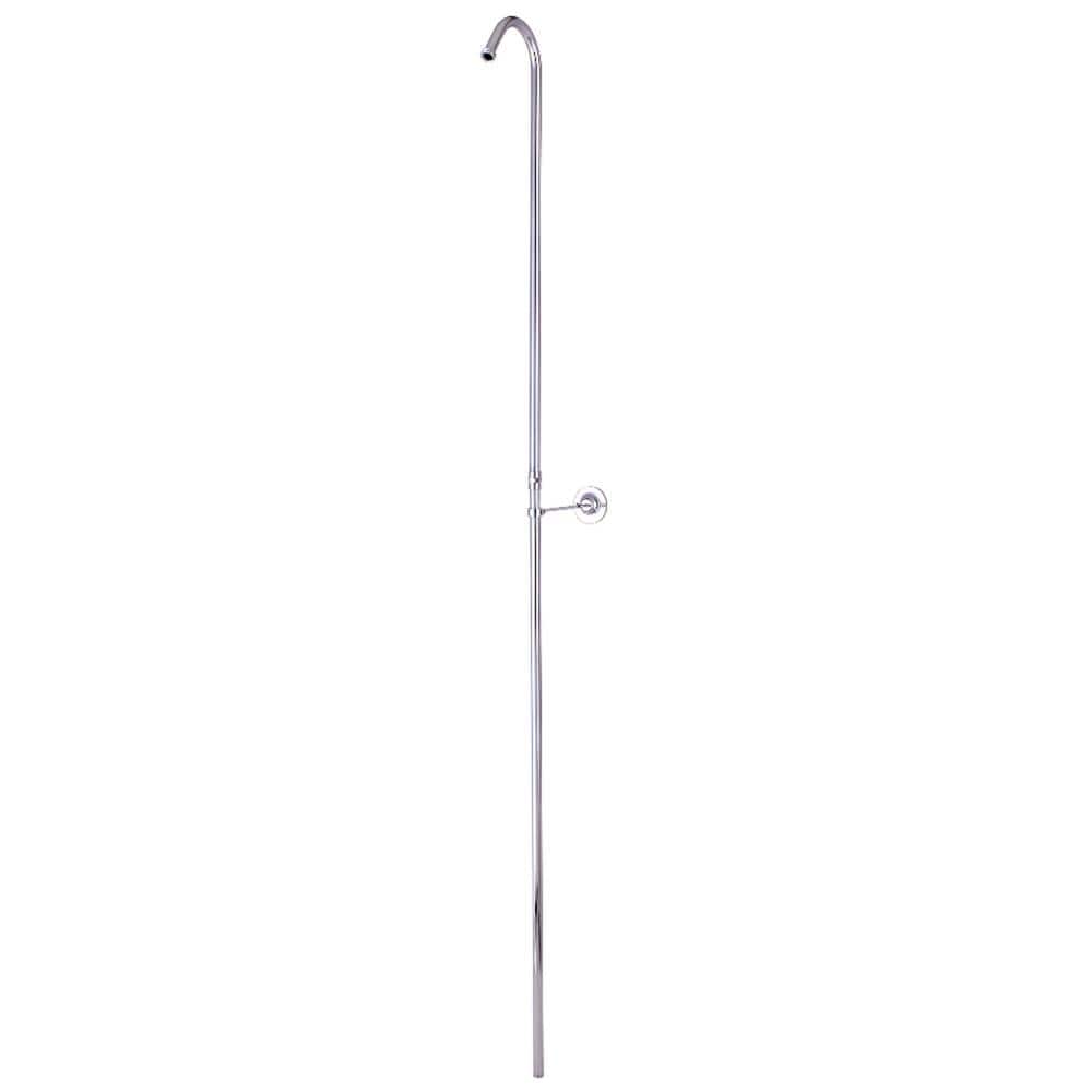 Kingston Brass Vintage 62 in. Shower Riser with Wall Support in ...