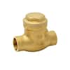 Everbilt 1/2 in. Brass Sweat x Sweat Solder Swing Check Valve 101-503EB ...