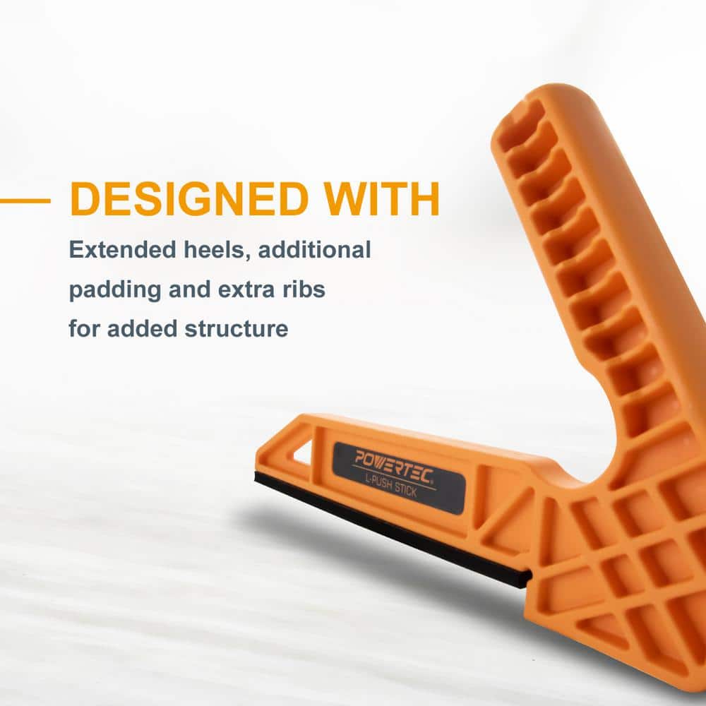 Buy Plastic L Push Stick Deluxe L-Shaped Woodworking Push Tools (2-Pack ...