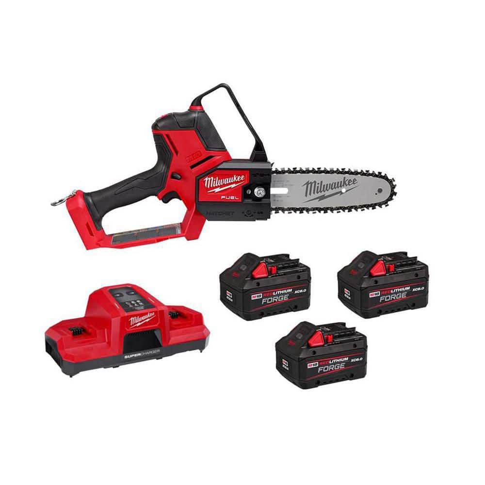 Milwaukee M18 Fuel 18V Brushless 8 in. Hatchet Pruning Saw with (3 ...