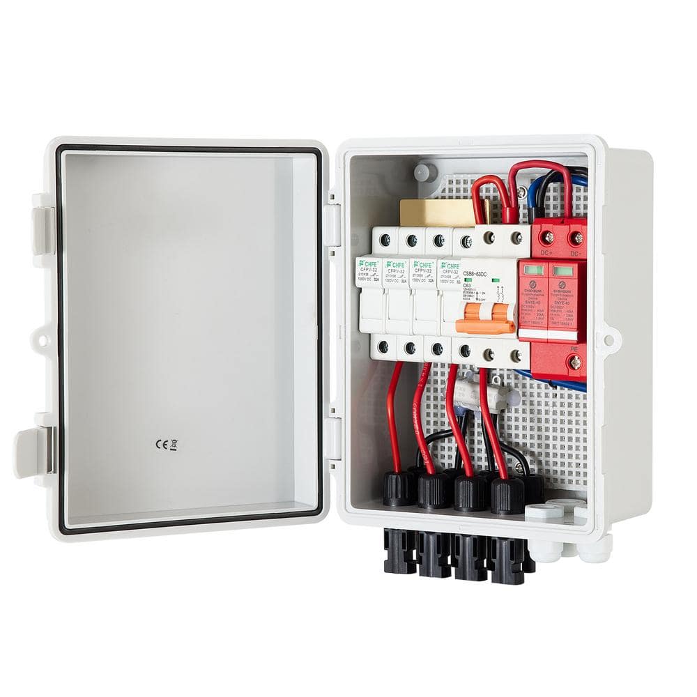 SVOPES 4-String PV Combiner Box, Solar Combiner with 15 Amp Fuse, 63 ...
