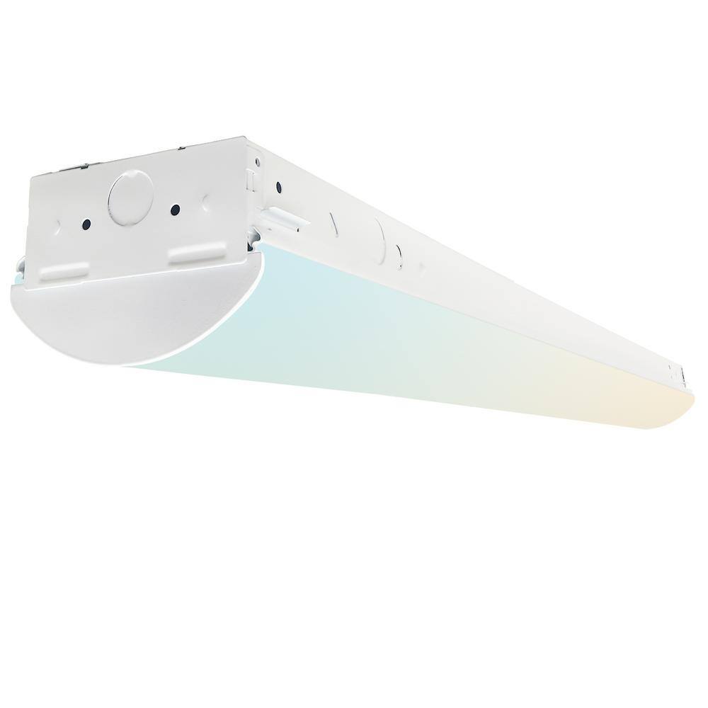 LUXRITE 4 ft. Linear Integrated LED Ceiling Strip Light with 4600 ...