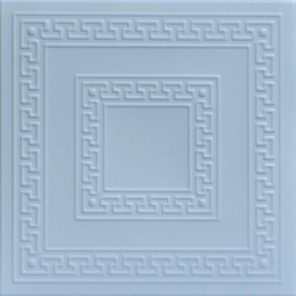 A La Maison Ceilings Greek Key Breath of Fresh Air 1.6 ft. x 1.6 ft ...