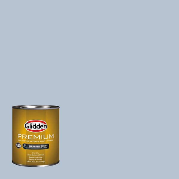 Glidden Premium 1 qt. Pageant Song PPG1163-3 Semi-Gloss Exterior Latex ...