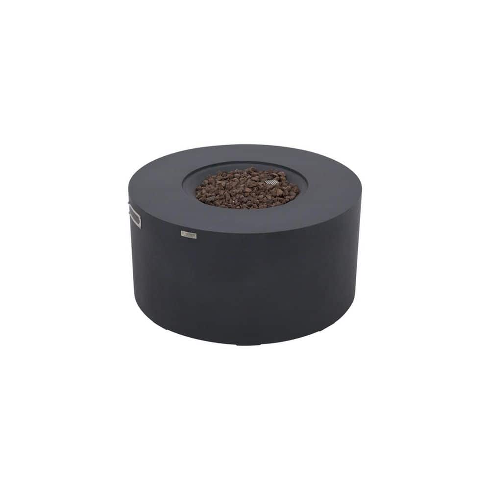 Sol Living Pacaya 43 in. 45000 Btu's Dark Grey Concrete Propane Outdoor ...