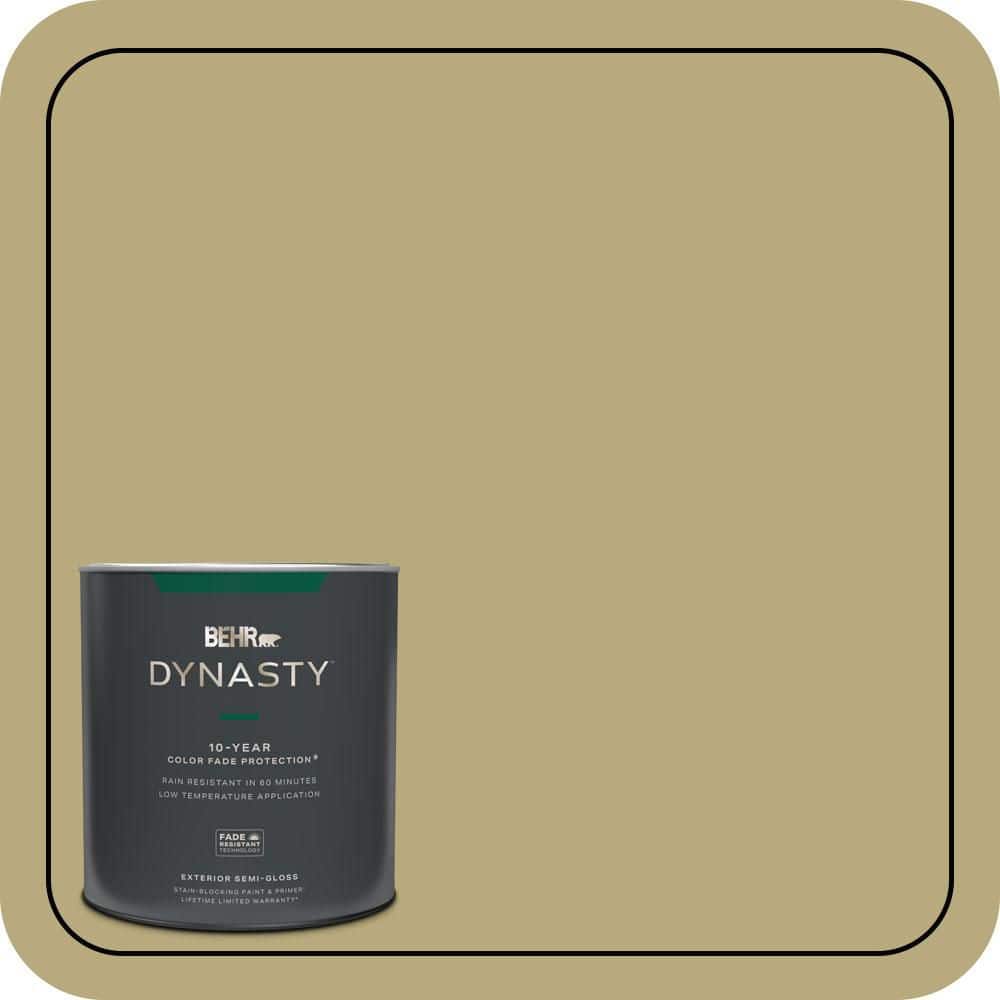 BEHR DYNASTY 1 qt. #M330-5 Fresh Brew Semi-Gloss Enamel Exterior Stain ...