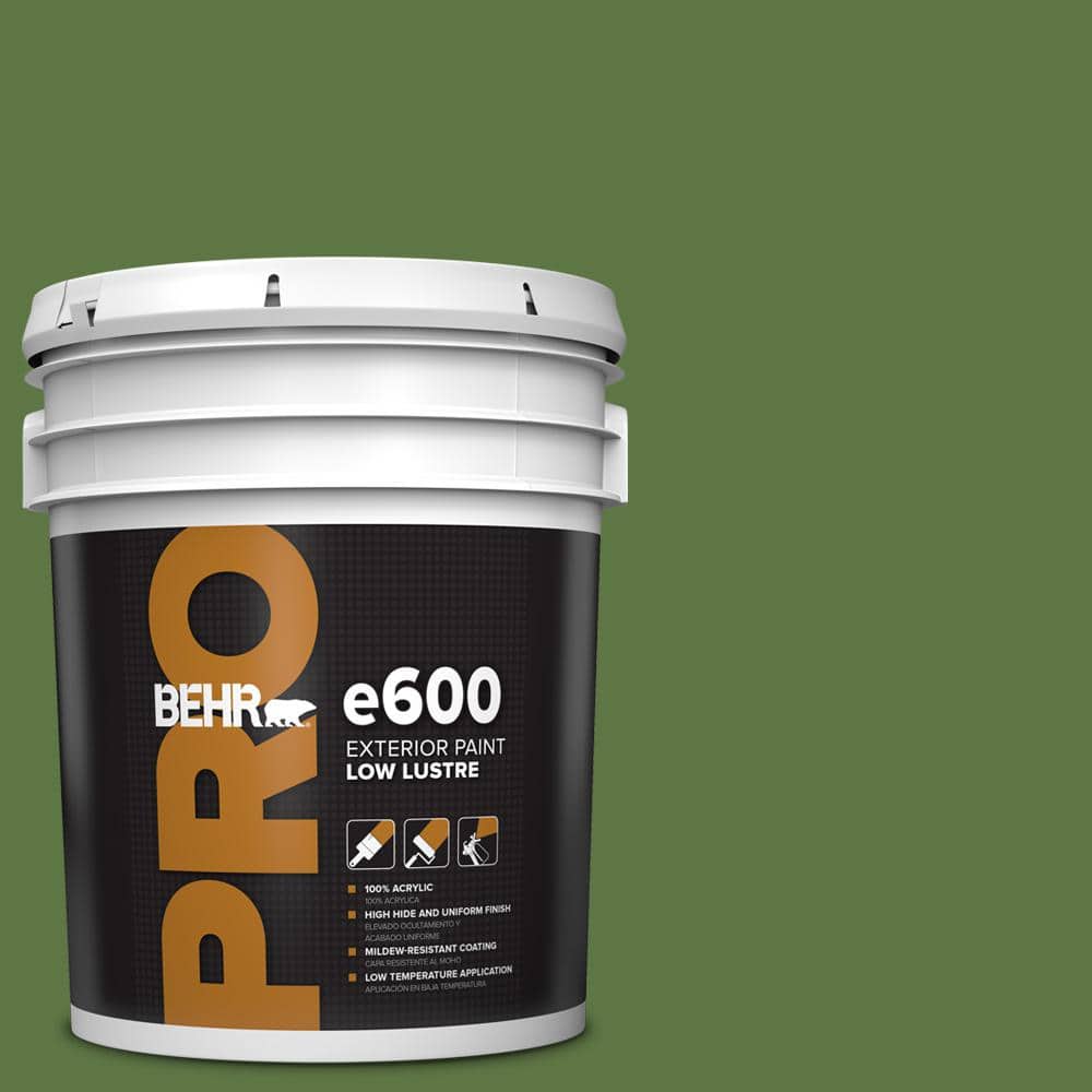 BEHR PRO 5 gal. #420D-7 Dill Pickle Low Luster Exterior Paint PR62305 ...