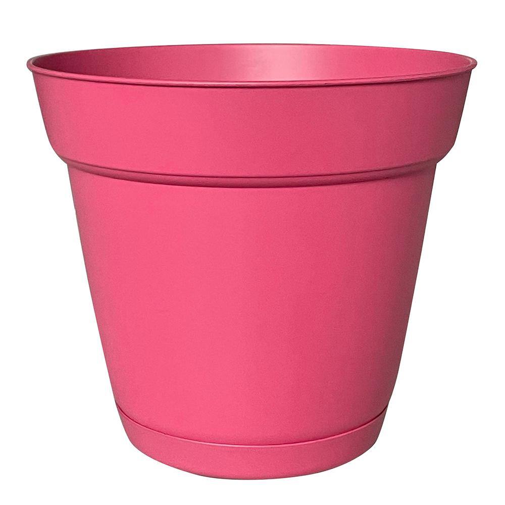 Vigoro 12 in. Bea Medium Flamingo Resin Planter (12 in. D x 10.7 in. H ...