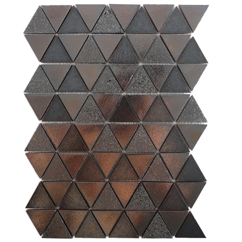 Ivy Hill Tile Deco Lava Triangle Iron 4 in. x 0.43 in. Metallic Lava ...