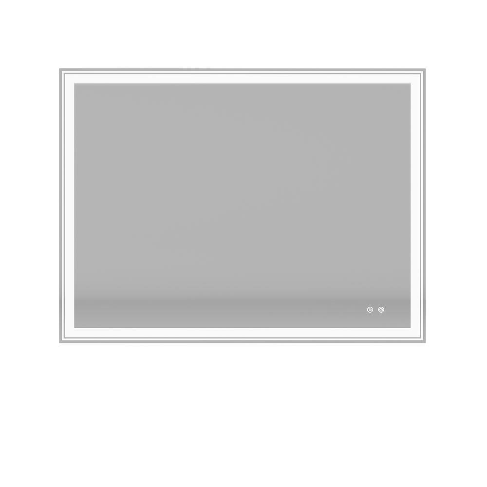 Tatahance 48 in. W x 36 in. H Rectangular Frameless Anti-Fog Wall ... Tatahance 48 in. W x 36 in. H Rectangular Frameless Anti-Fog Wall ...