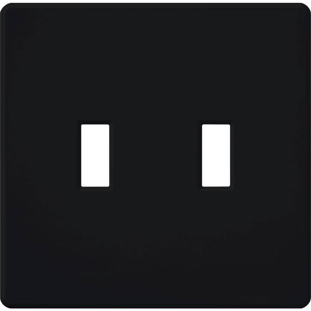 Lutron Fassada 2 Gang Toggle Switch Cover Plate for Dimmers and ...