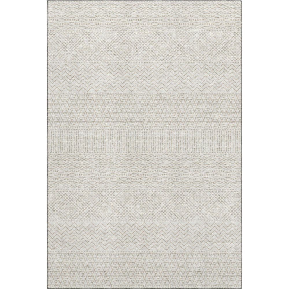 Addison Rugs Mayfield Premium Machine Washable Abstract AMF939 Ivory 9 ...