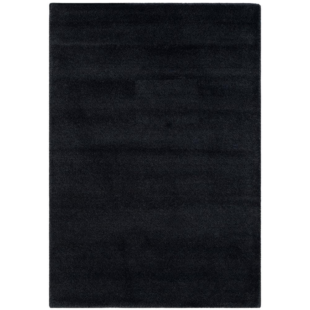 SAFAVIEH Himalaya Black Doormat 2 ft. x 4 ft. Solid Area Rug HIM610C-24 ...