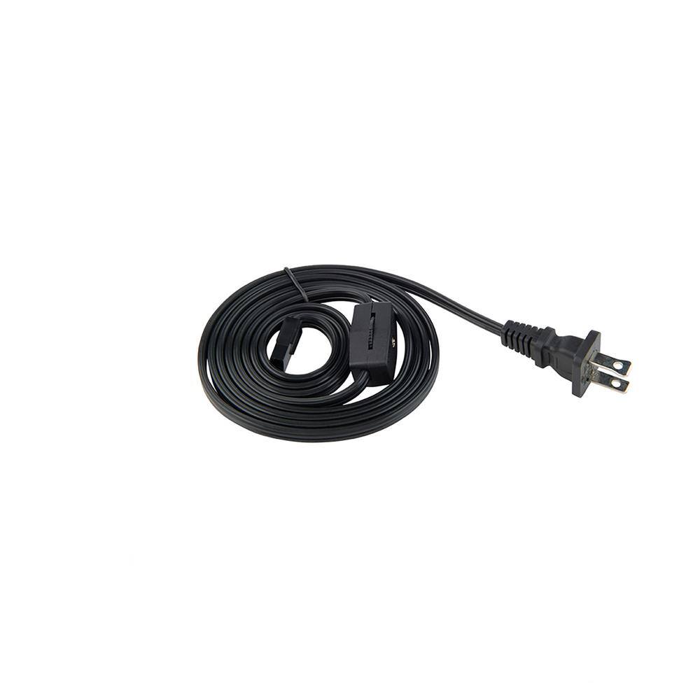 WAC LIMITED 6 ft. Black Power Cord with Roll Switch for Line Voltage ...