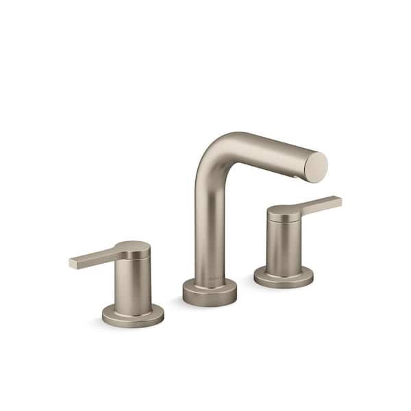 KOHLER Elate 2-Handle Deck-Mount Bath Faucet Trim in Vibrant Brushed ...