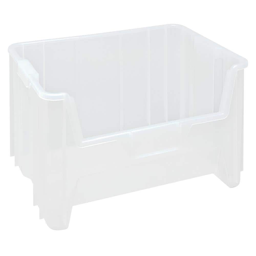 QUANTUM STORAGE SYSTEMS Giant Stack 41.66 qt. Container in Clear (3 ...