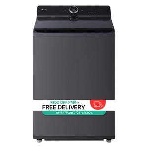 LG 5.5 cu. ft. Top Load Washer in White with EasyUnload, AI Sensing ...