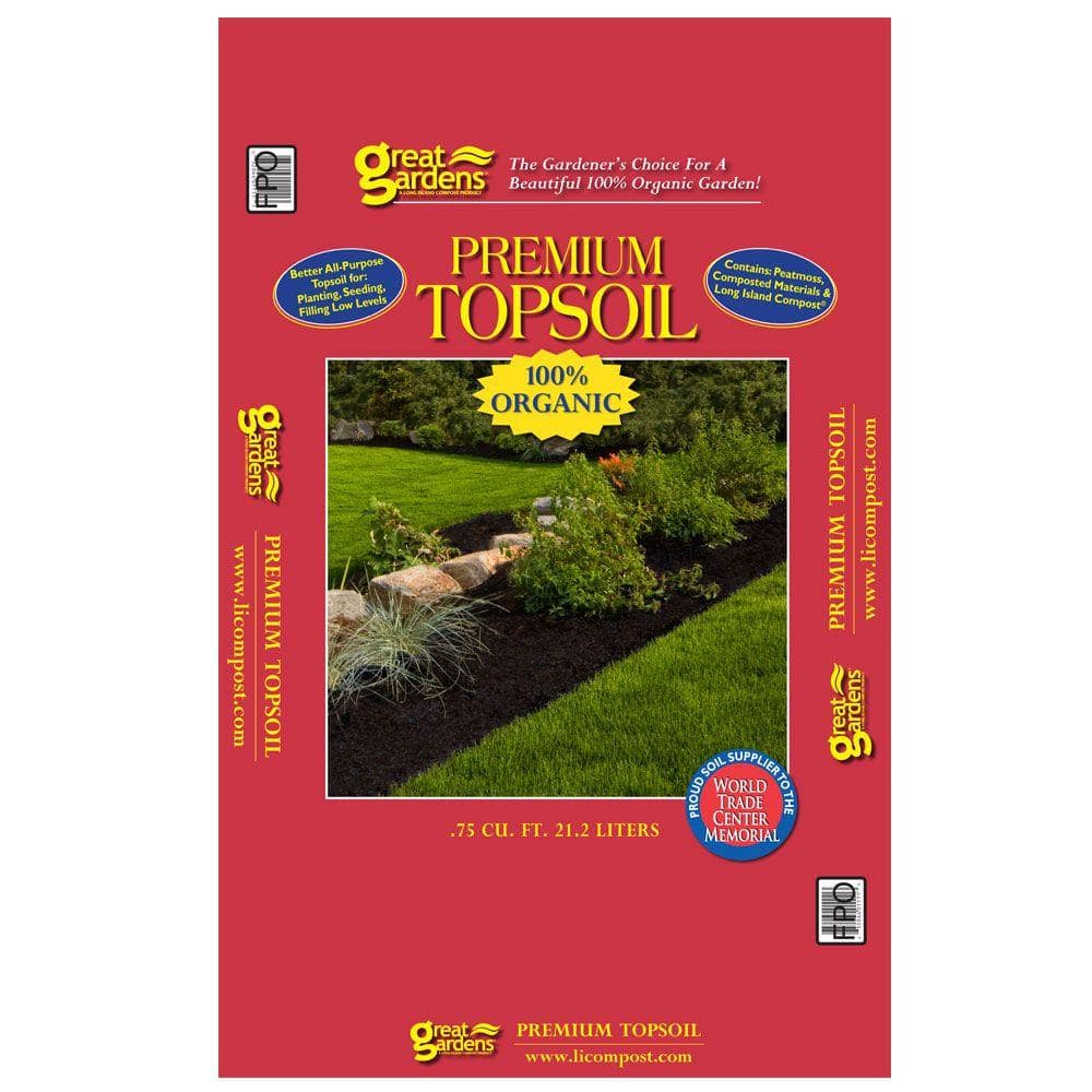 Great Gardens 0.75 cu. ft. Premium Top Soil 660-1070 - The Home Depot