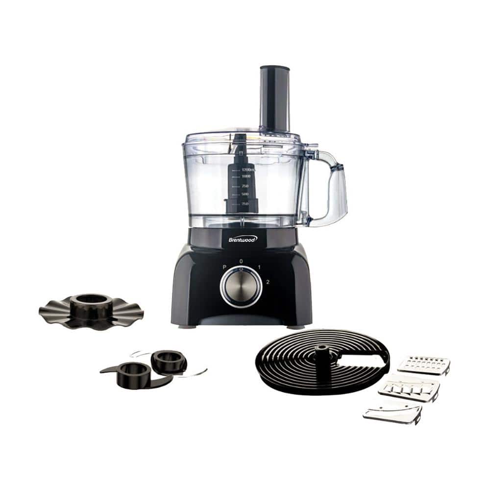 Brentwood Appliances 5-Cup Black Food Processor 985114782M - The Home Depot